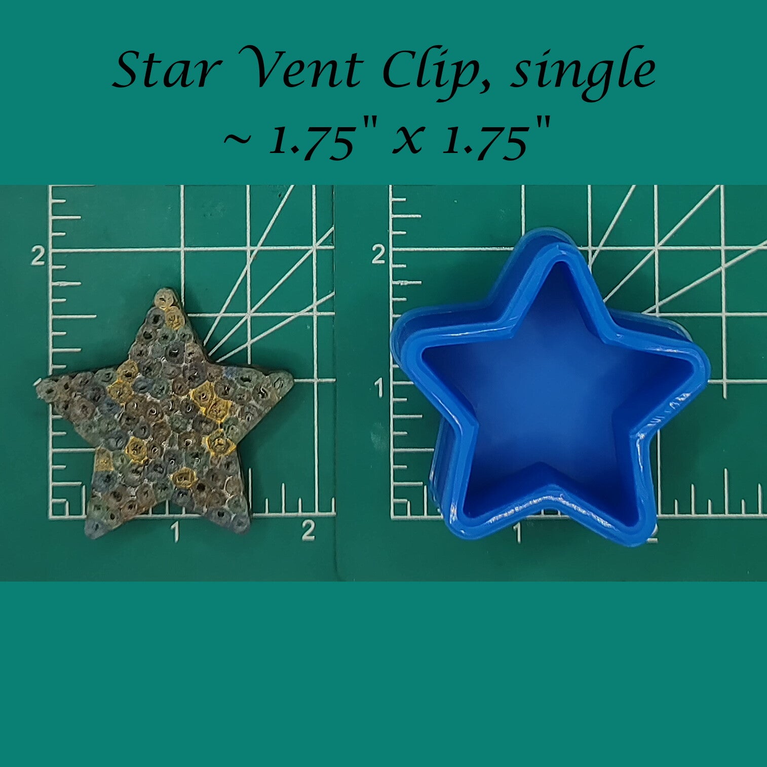 Star Vent Clip Tray - Silicone Freshie Mold | Michelle's Creations TX